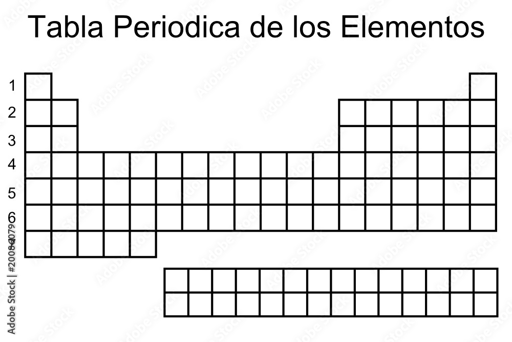 Vector de Stock Tabla periodica de los elementos | Adobe Stock