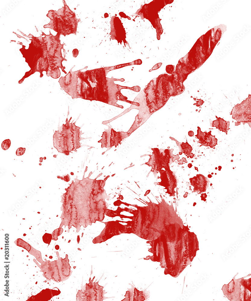 blood splatter isolated on white. Stock Illustration | Adobe Stock
