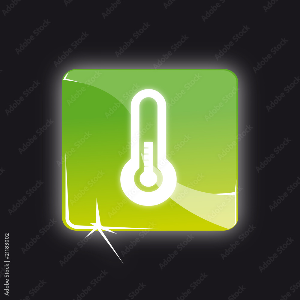 Picto thermometre - Icon thermometer Stock Vector | Adobe Stock