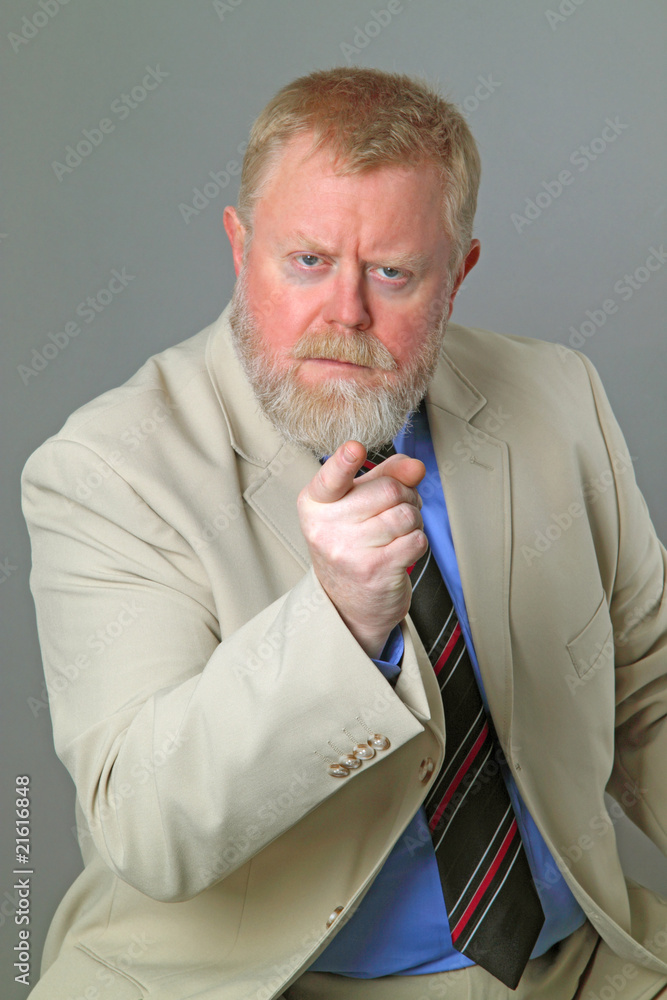 Stock-Foto „Erhobener Zeigefinger“ | Adobe Stock