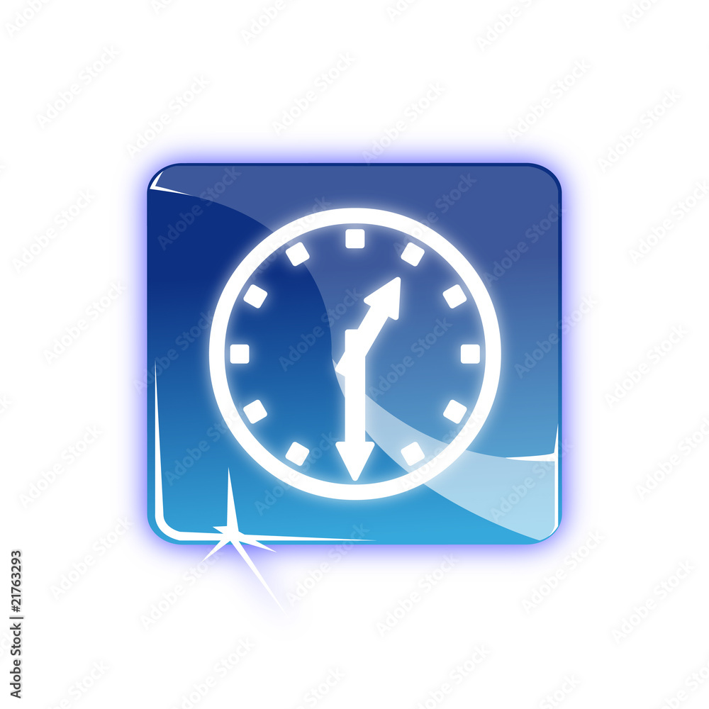 Image vectorielle Stock Picto montre horloge - Icon timer | Adobe Stock