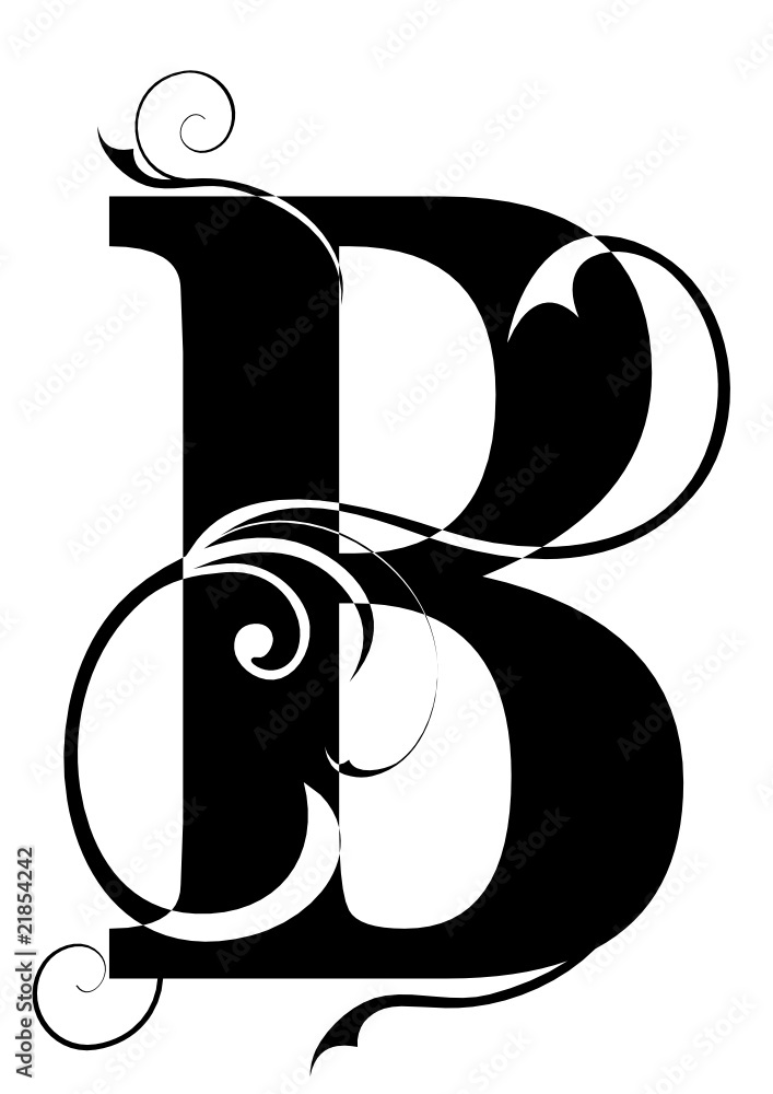 Vector de Stock letra B alfabeto | Adobe Stock