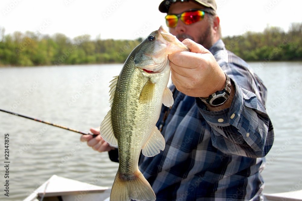bass angler Stock Photo | Adobe Stock