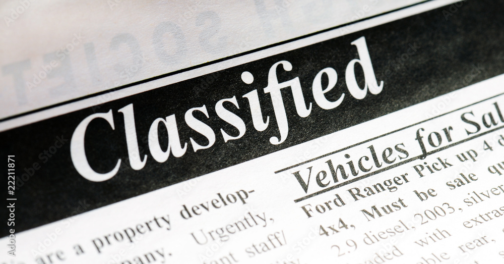 classified Stock Photo | Adobe Stock
