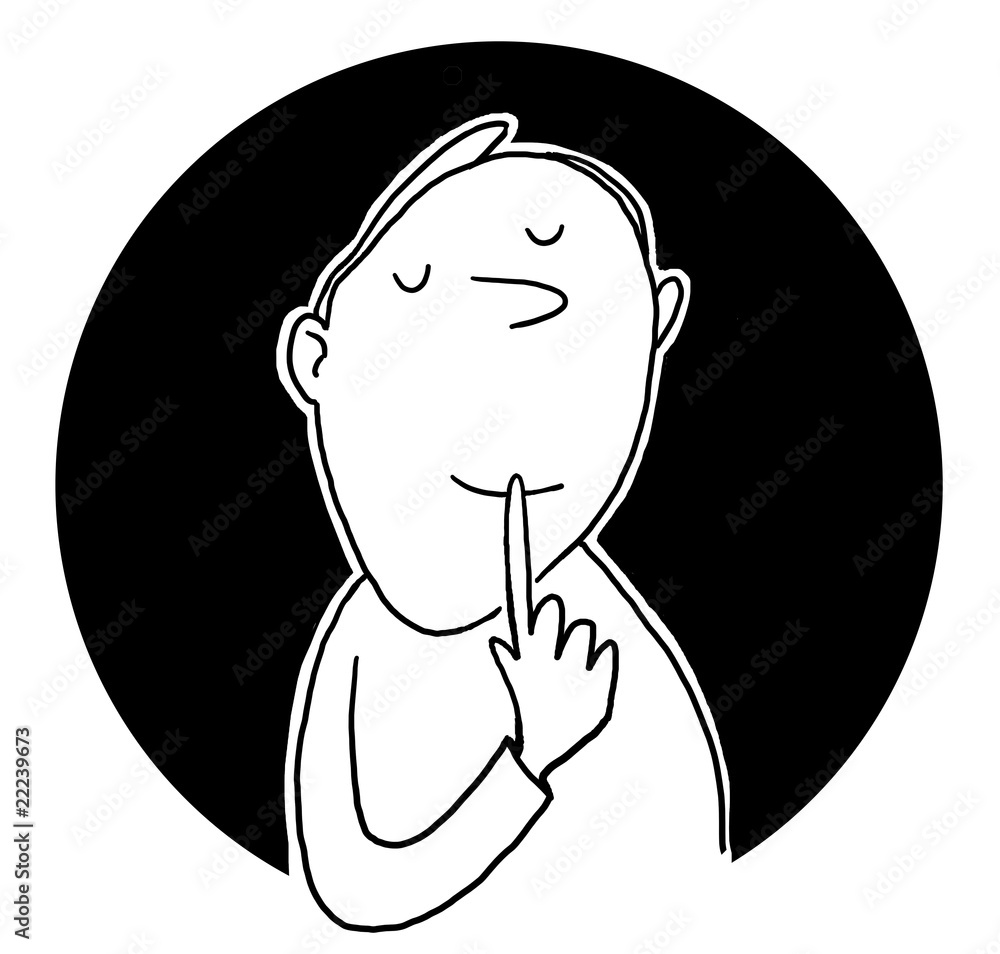 Stock-Illustration „Bitte Ruhe“ | Adobe Stock