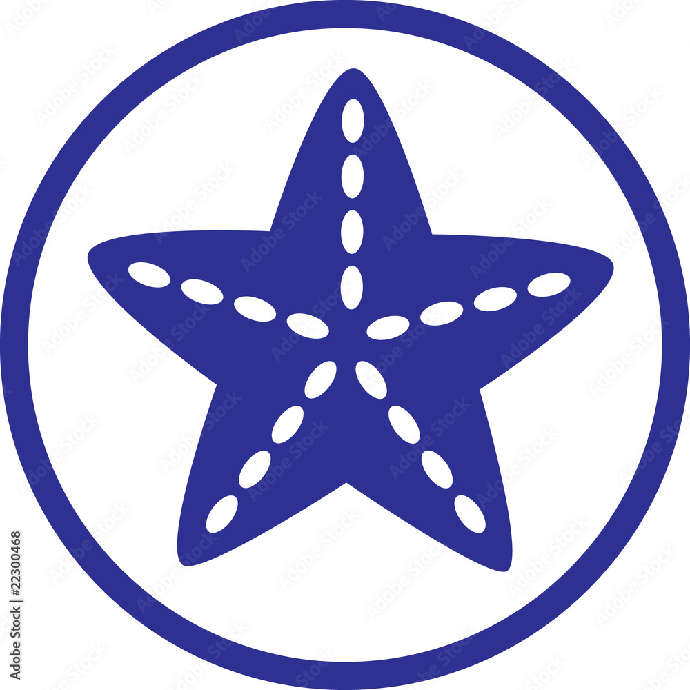 Starfish icon / Seestern Icon Stock Vector | Adobe Stock