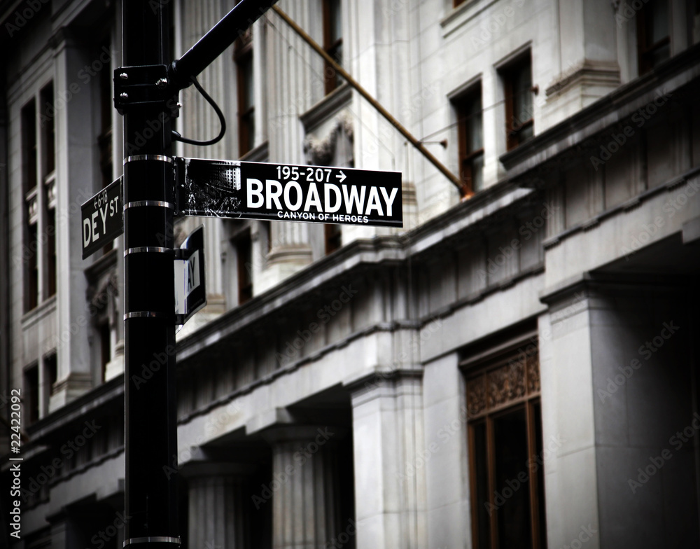 Broadway sign Stock Photo | Adobe Stock