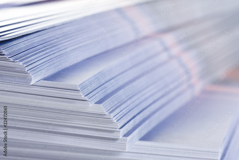 stack of flyers Stock Photo | Adobe Stock