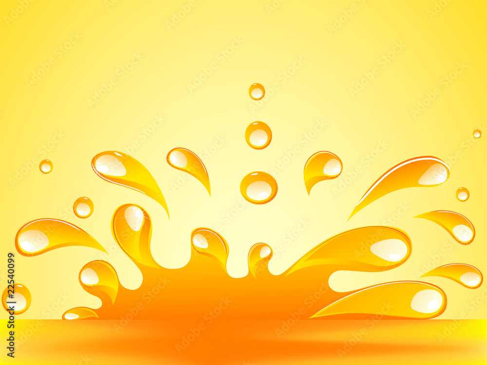 Orange Splash Background