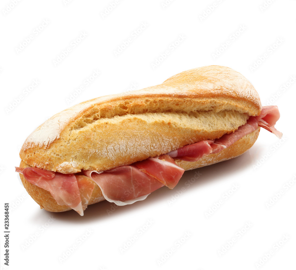 panino con prosciutto crudo di parma Stock Photo | Adobe Stock