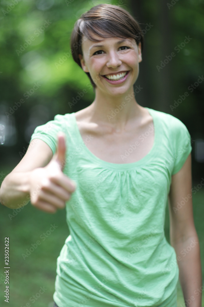 Daumen hoch Stock Photo | Adobe Stock