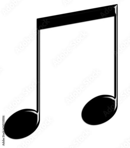 zwei achtel Noten – Stock-Illustration | Adobe Stock