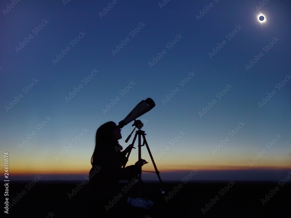 Total Solar Eclipse observation. Stock Photo | Adobe Stock