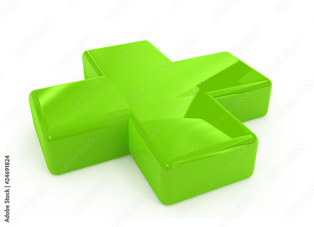 green first aid cross sign Stock Illustration | Adobe Stock