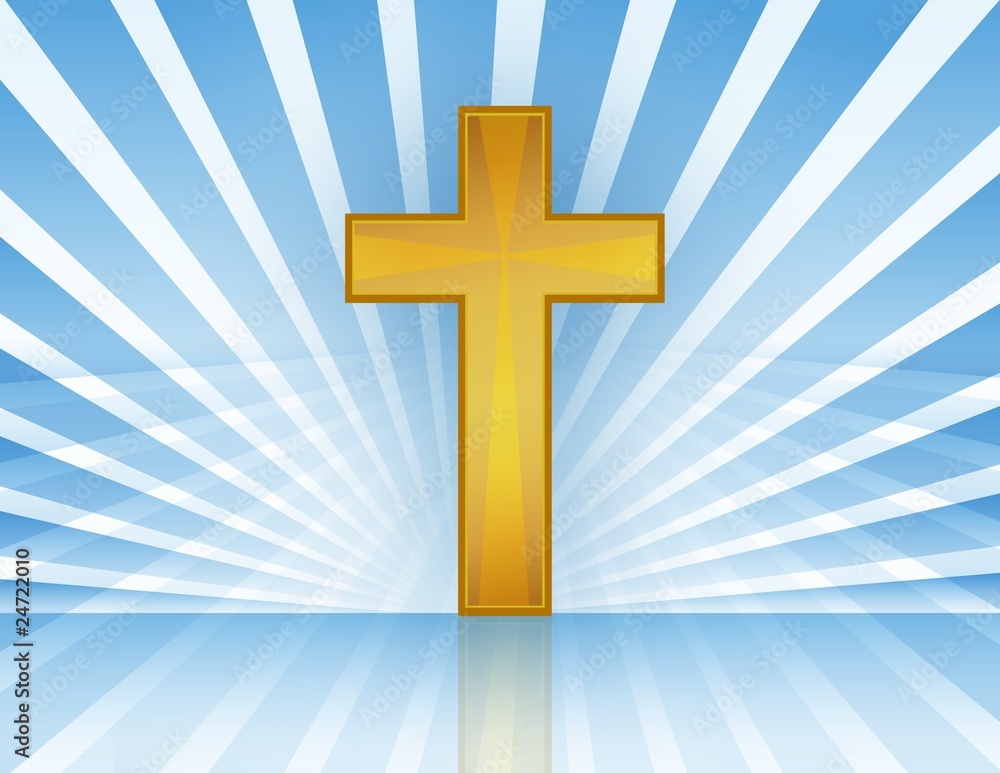 Holy cross in heaven Stock Vector | Adobe Stock