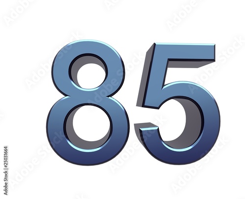 Zahl 85 Stock-Illustration | Adobe Stock