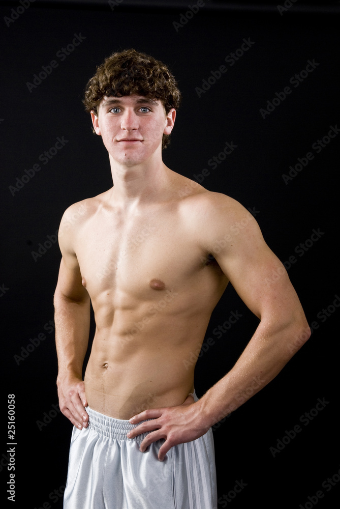 Teenage Body Builder Stock Photo | Adobe Stock