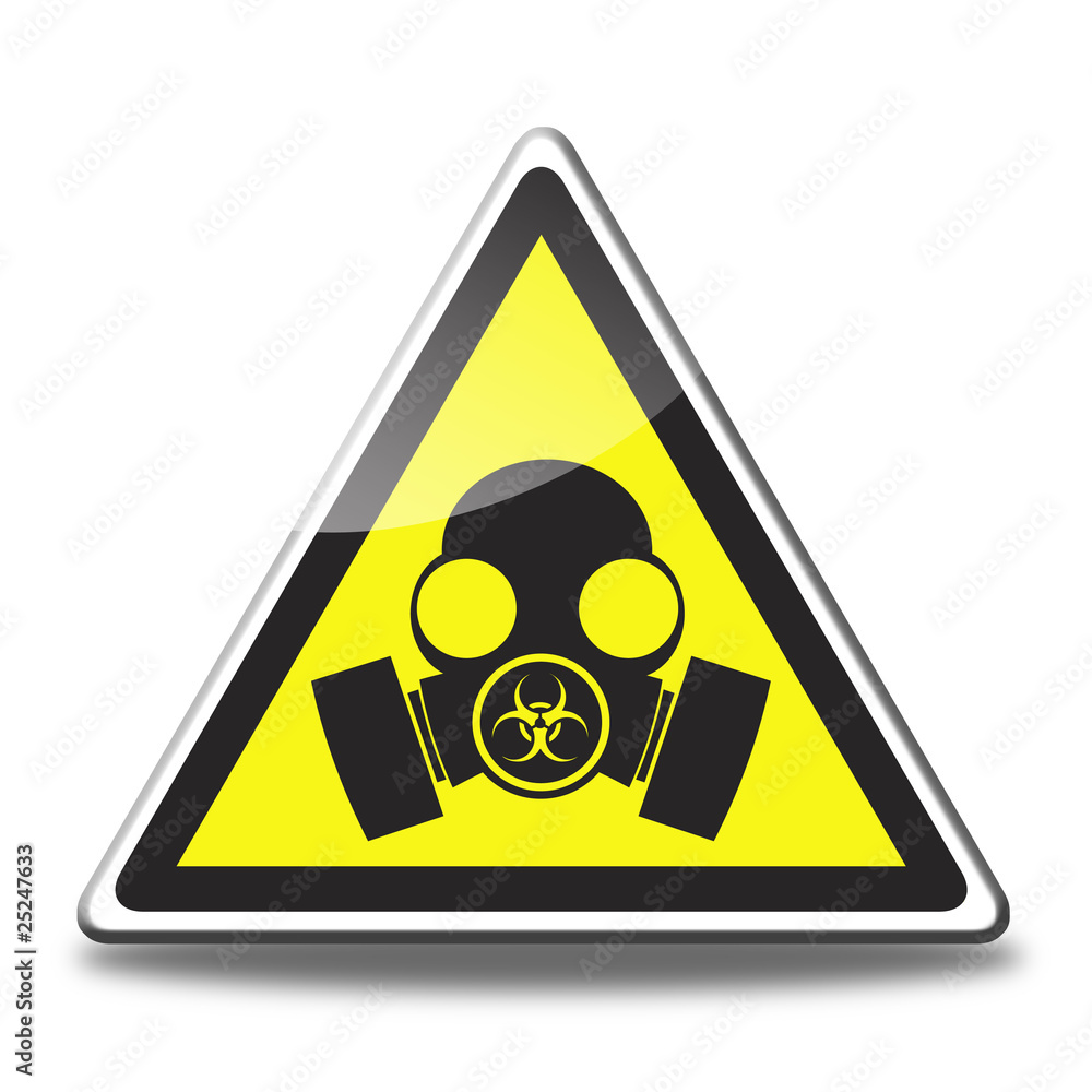 Señal peligro riesgo biologico Stock Illustration | Adobe Stock