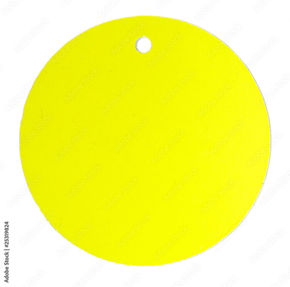 round color blank tag label on white background Stock Photo | Adobe Stock