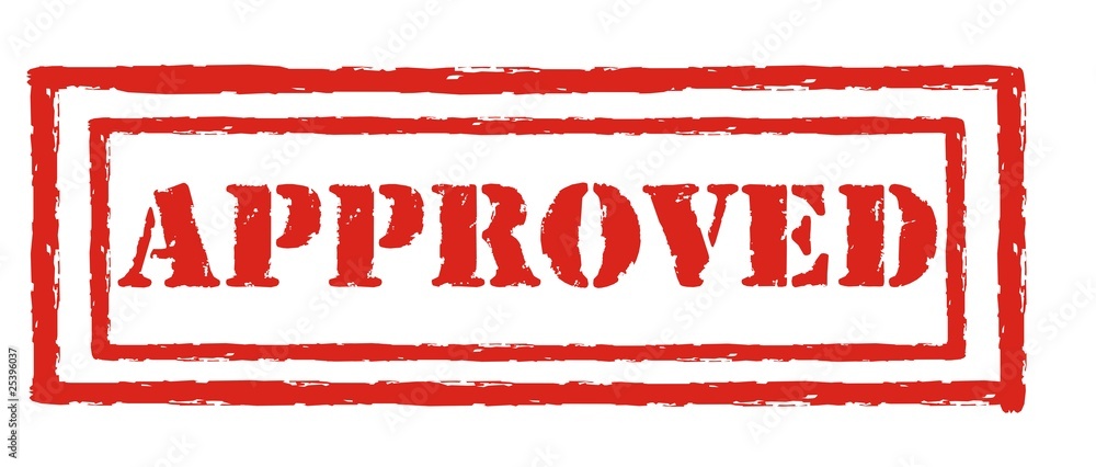 tampon approved Stock Illustration | Adobe Stock