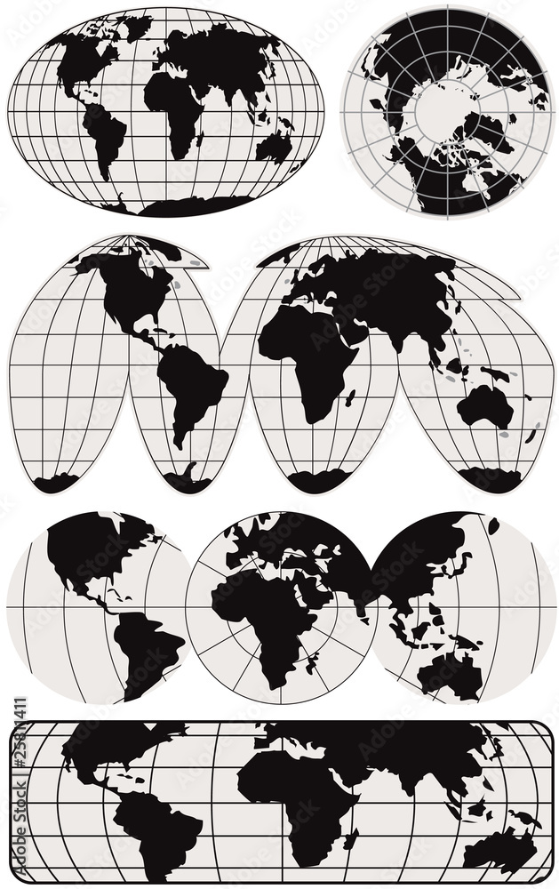 world map vector labels Stock Vector | Adobe Stock