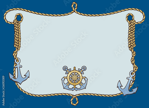 Nautical frame Stock Vector | Adobe Stock