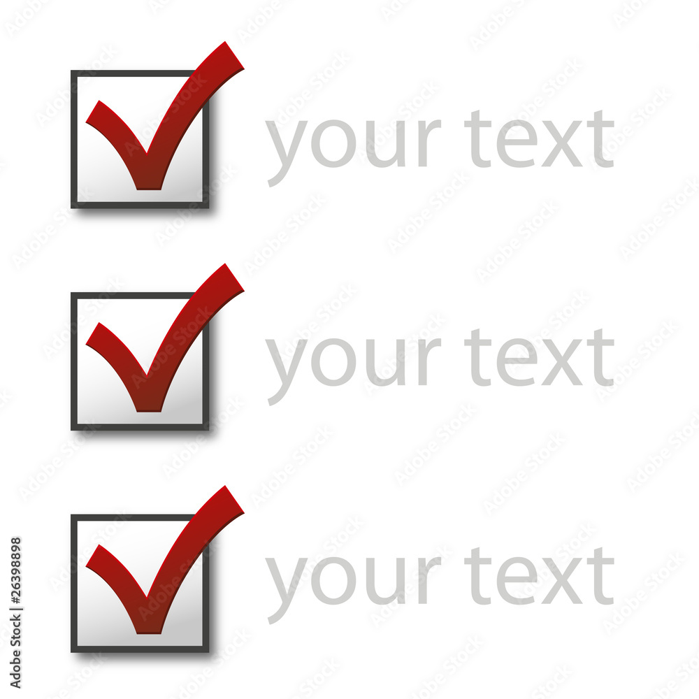 icône validation, rouge Stock Vector | Adobe Stock