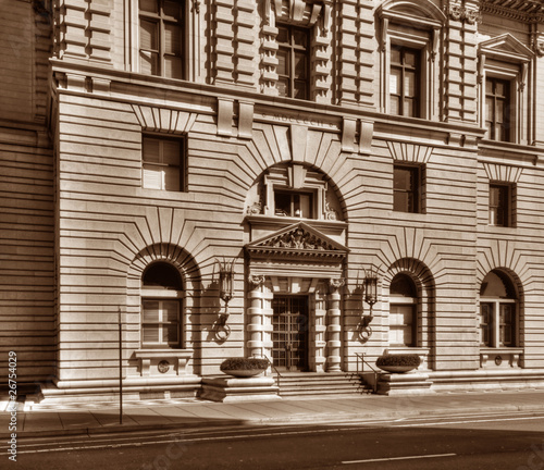 rusticated stone base Stock Photo | Adobe Stock