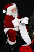 Santa Checking His List Free Stock Photo - Public Domain Pictures