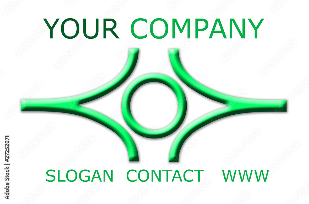 logo symbole vert Stock Illustration | Adobe Stock