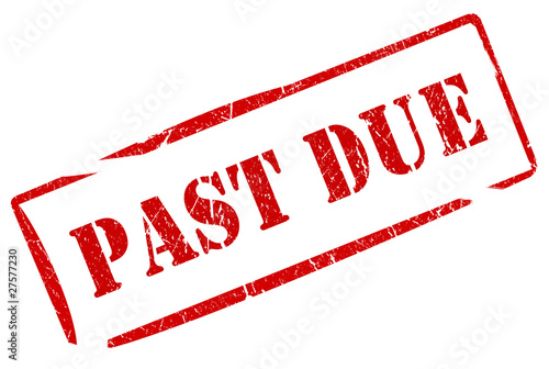 Past due stamp Stock Illustration | Adobe Stock