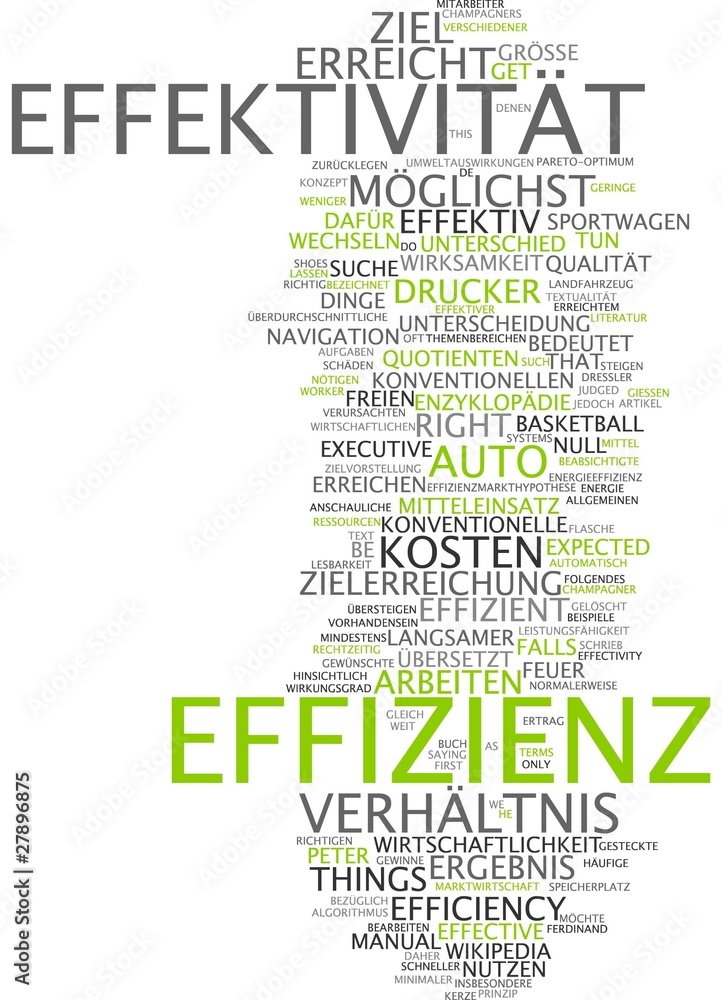 Stock-Illustration „Effektivität und Effizienz“ | Adobe Stock