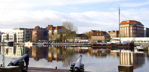 Hafen in Emden - Nordsee – kaufen Sie dieses Foto und finden Sie ...