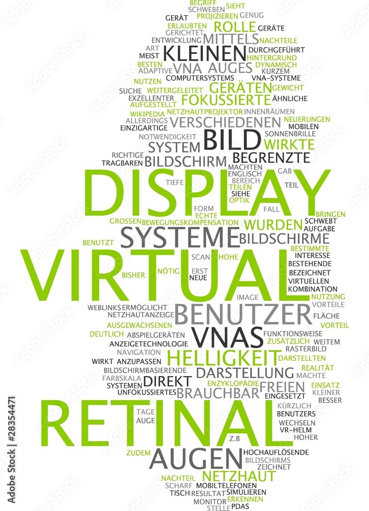 Virtual Retinal Display (VRD) Stock Illustration | Adobe Stock