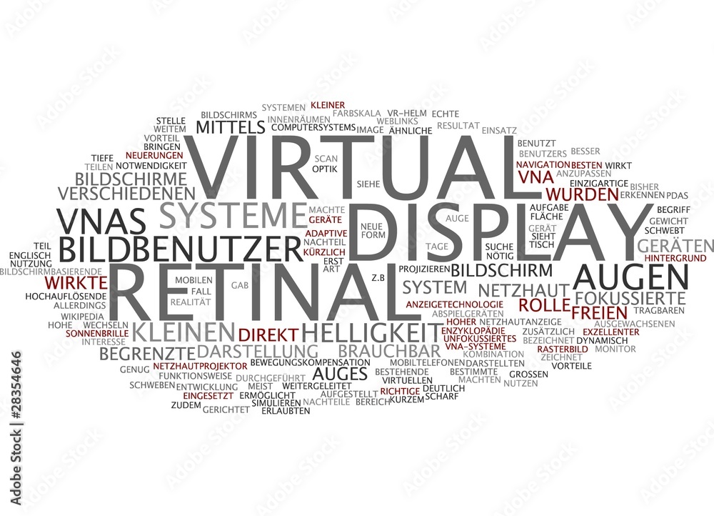 Virtual Retinal Display (VRD) Stock Illustration | Adobe Stock