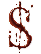 Chocolate Dollar Sign Free Stock Photo - Public Domain Pictures