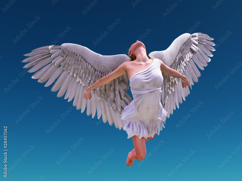 Rising angel Stock Illustration | Adobe Stock