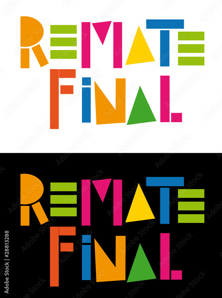 remate final Stock Vector | Adobe Stock
