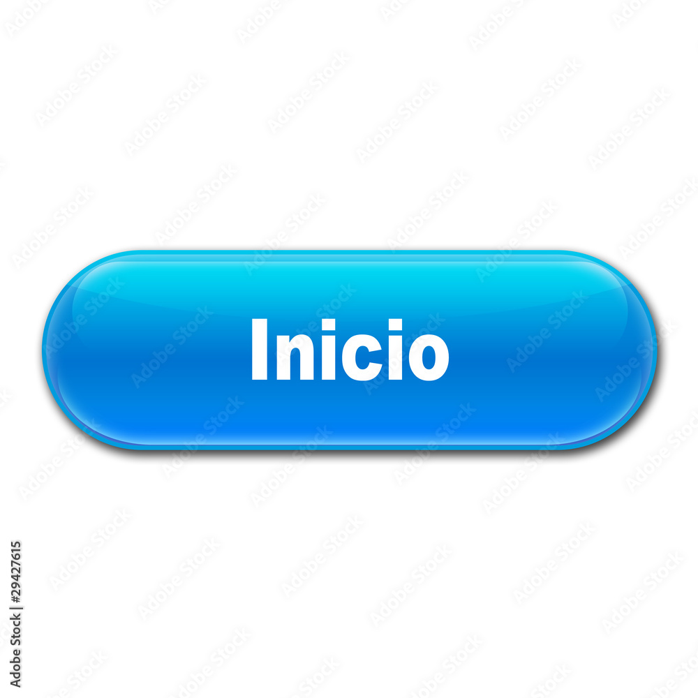 Boton alargado brillante texto Inicio Stock Illustration | Adobe Stock Boton alargado brillante texto Inicio Stock Illustration | Adobe Stock