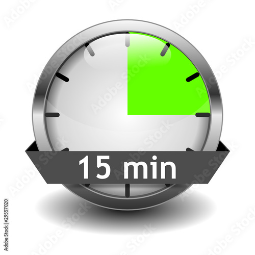 Timer 15min Stock Vector | Adobe Stock