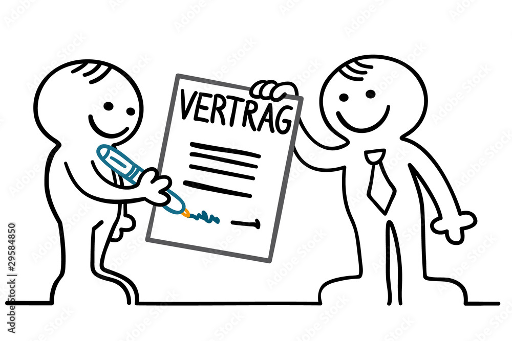 Figur Unterzeichnet Vertrag - Stock - GamesAgeddon