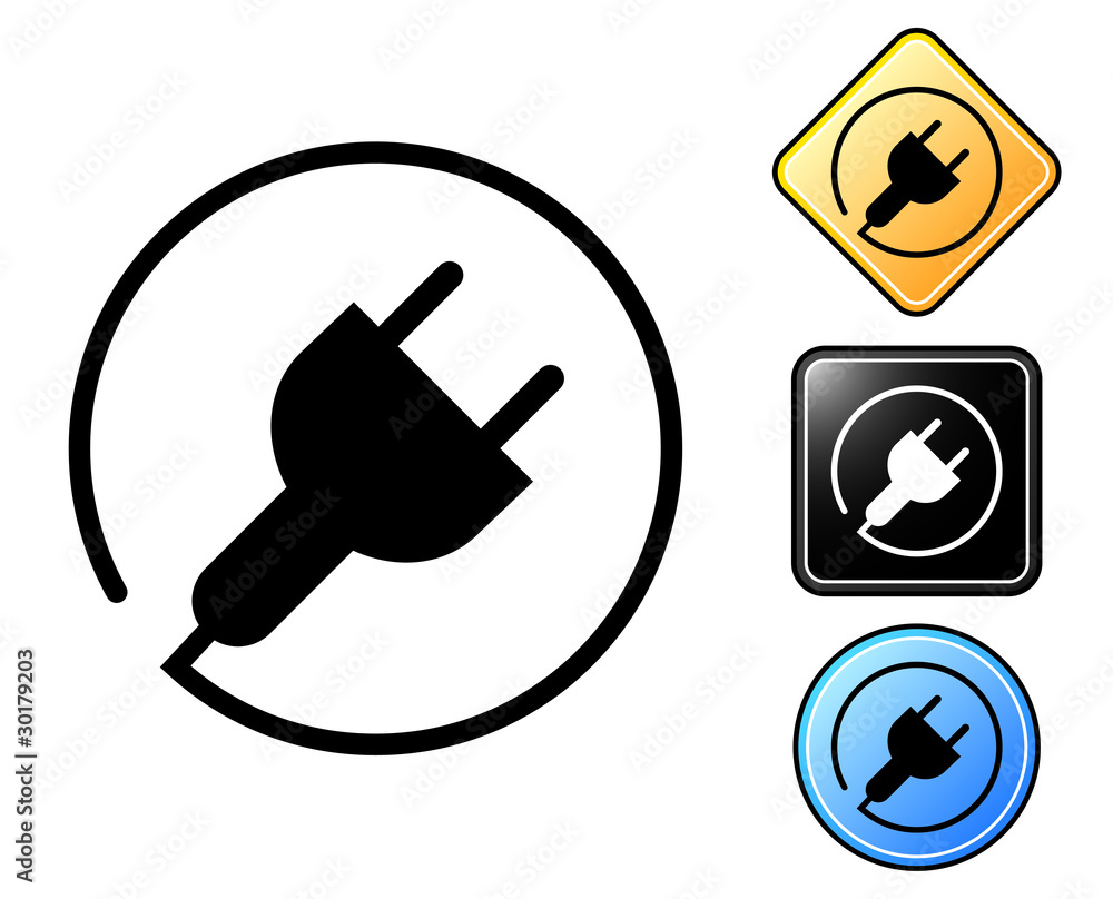 Energy pictogram and signs Stock Vector | Adobe Stock