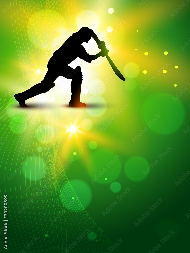 vector cricket background Stock Vector | Adobe Stock