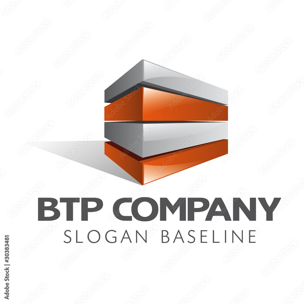 Image vectorielle Stock logo BTP construction | Adobe Stock