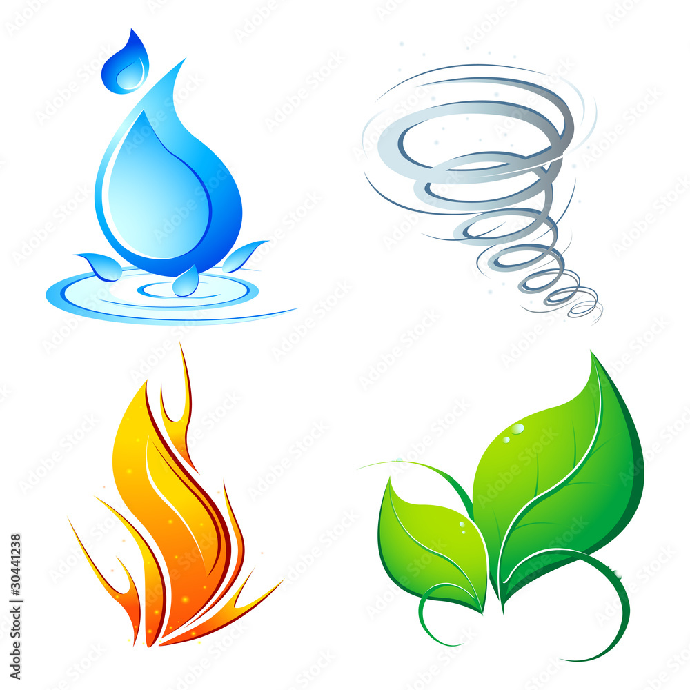 Four Element of Earth Stock Vector | Adobe Stock