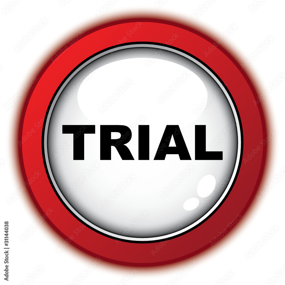 TRIAL ICON Stock Vector | Adobe Stock