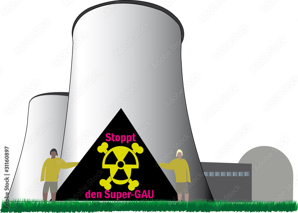 Atomkraftwerk Stock Vector | Adobe Stock