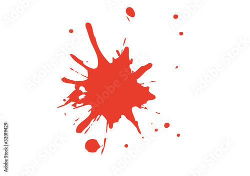 Farbklecks rot Stock Vector | Adobe Stock