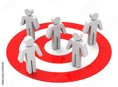 Die Zielgruppe Stock-Illustration | Adobe Stock