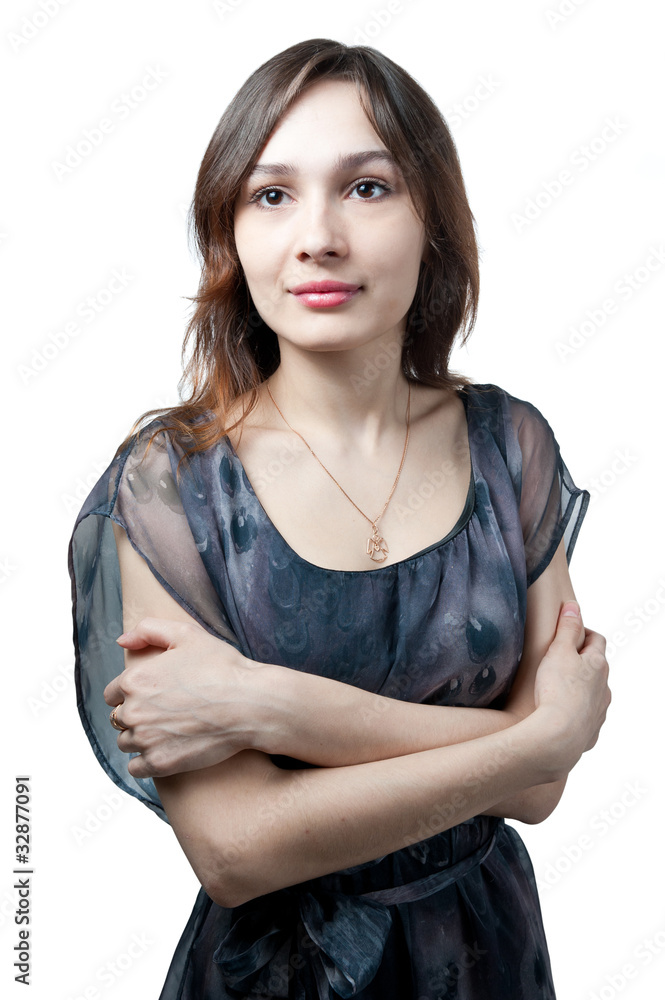 Sexy girl in transparent dress Stock Photo | Adobe Stock